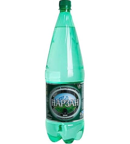 Вода минеральная Нарзан питьевая газированная лечебно-столовая 1,8 л ...