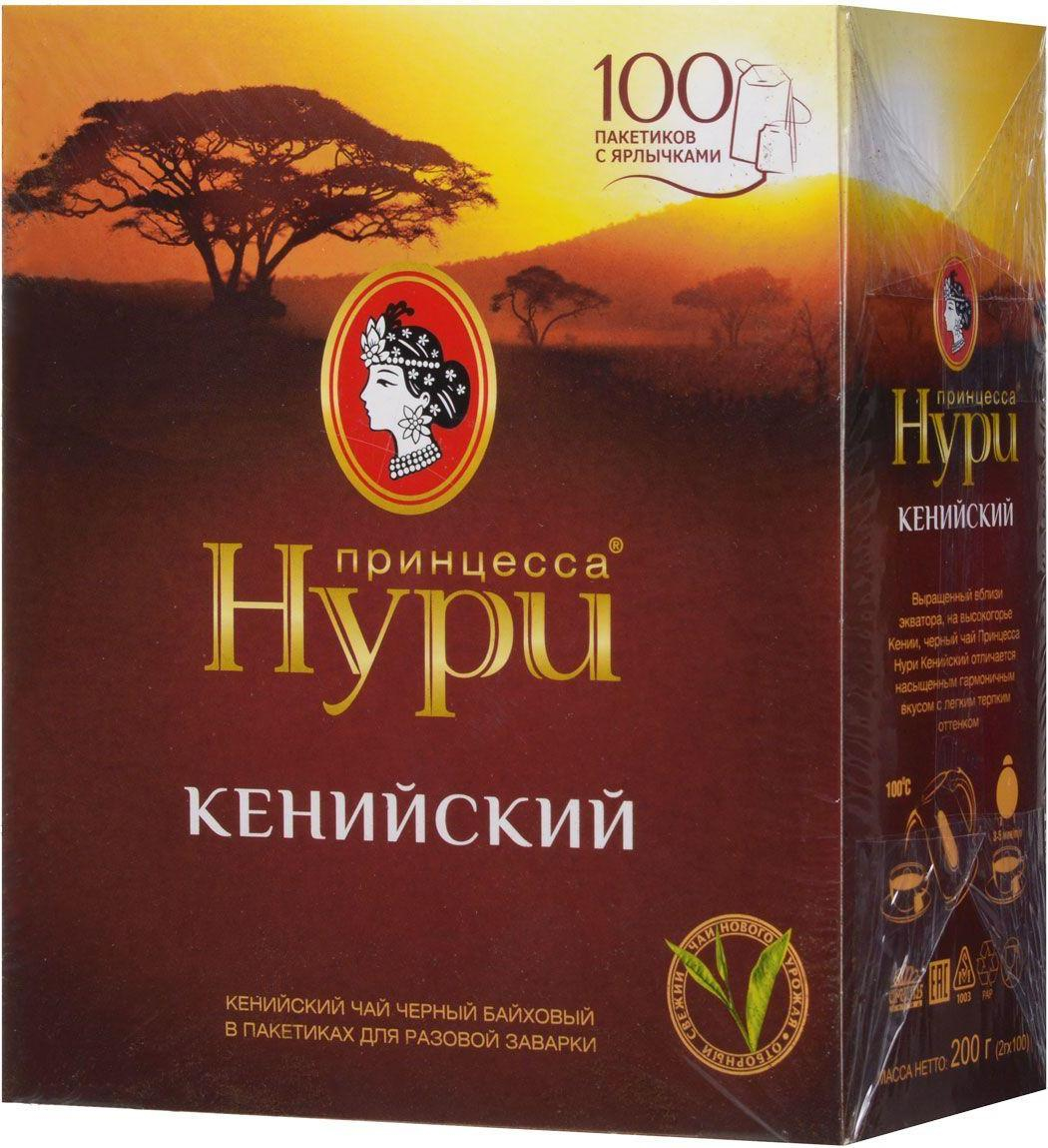 Чай черный Принцесса Нури Кенийский в пакетиках 2 г 100 шт купить с ...